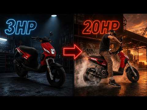 I Turned A 3HP Moped Into A 20HP MONSTER