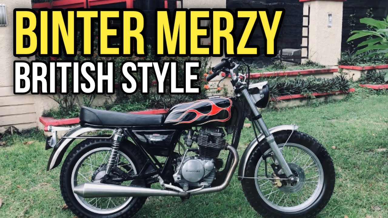 KAWASAKI BINTER MERZY CUSTOM BRITISH STYLE - YouTube