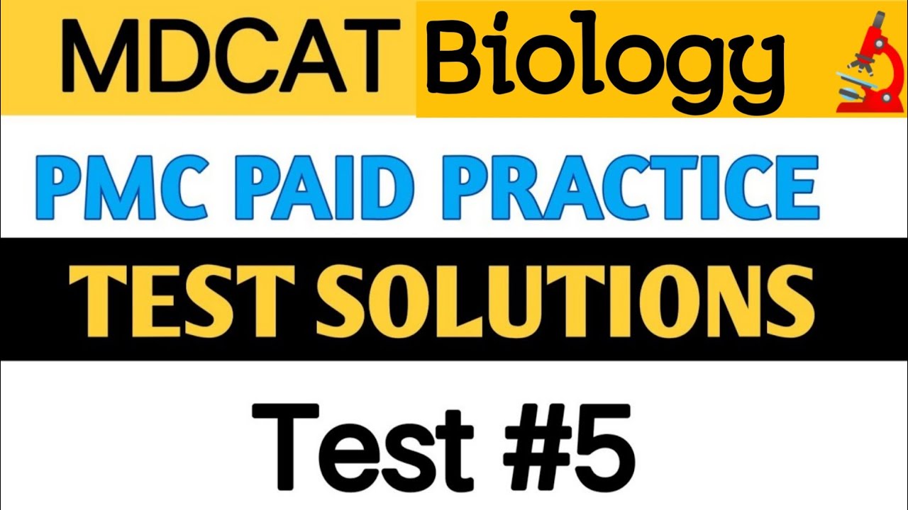 PMC Paid MDCAT Biology Practice Test 5 (2021)| Mock test - YouTube