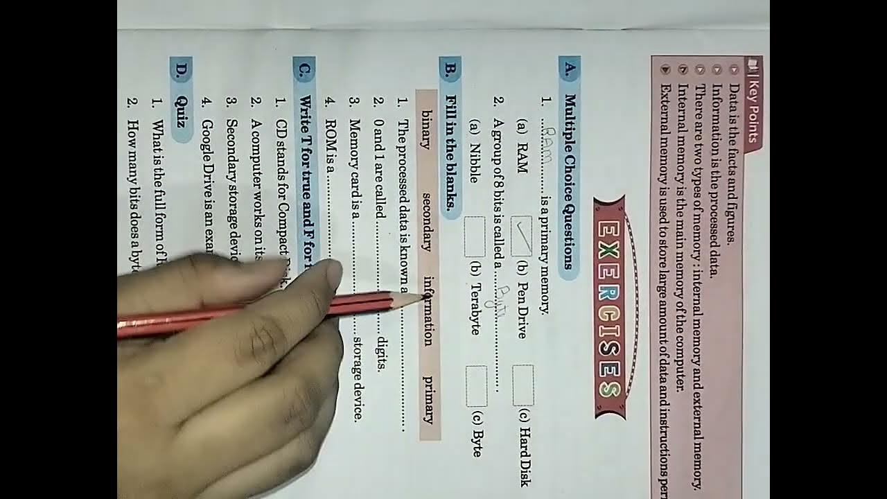 #Education Video #Computer-Storage And Memory Device / Chapter1 / Part-05 / Class-04 / Computer4 ...