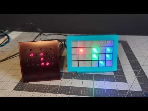My BCD Clock (ESPHome, ESP32, WS2812B LED Matrix) - YouTube