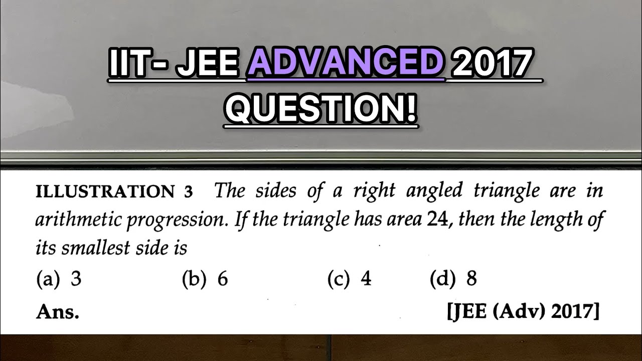 18/1000 PYQs IIT-JEE ADVANCED 2017 - YouTube