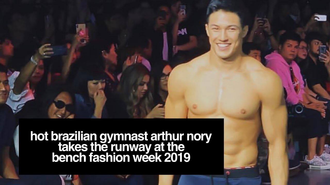 Brazilian Gymnast Arthur Nory takes the runway at the Bench Fashion ...