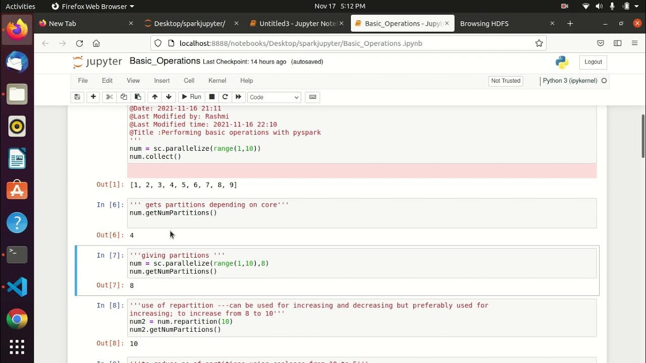 SPARK BASIC OPERATIONS ON RDD - YouTube