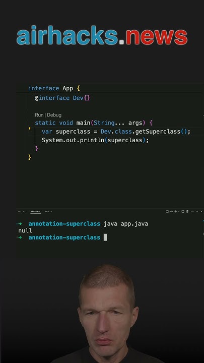 Does An Annotation Have A Superclass Java Shorts Coding Airhacks Youtube