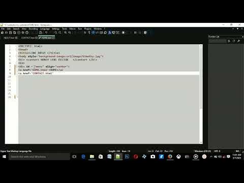 HOW TO LINK ONE PAGE TO ANOTHER IN HTML USING NOTEPAD++💯 - YouTube