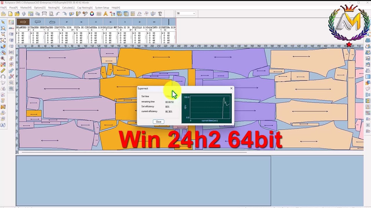 Richpeace Garment CAD V10 With Super Nesting MultiLanguage Full Version ...