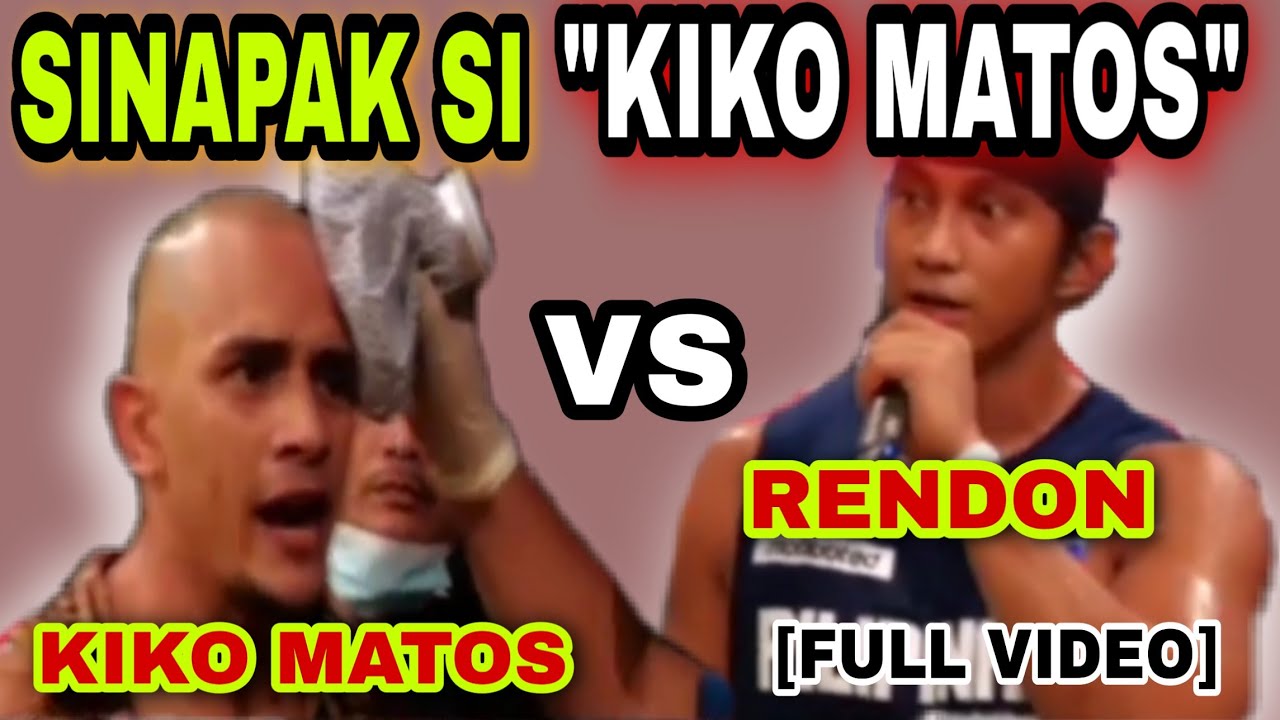 RENDON LABADOR SINAPAK SI KIKO MATOS | JONAH VS RENDON | BATTLE OF ...