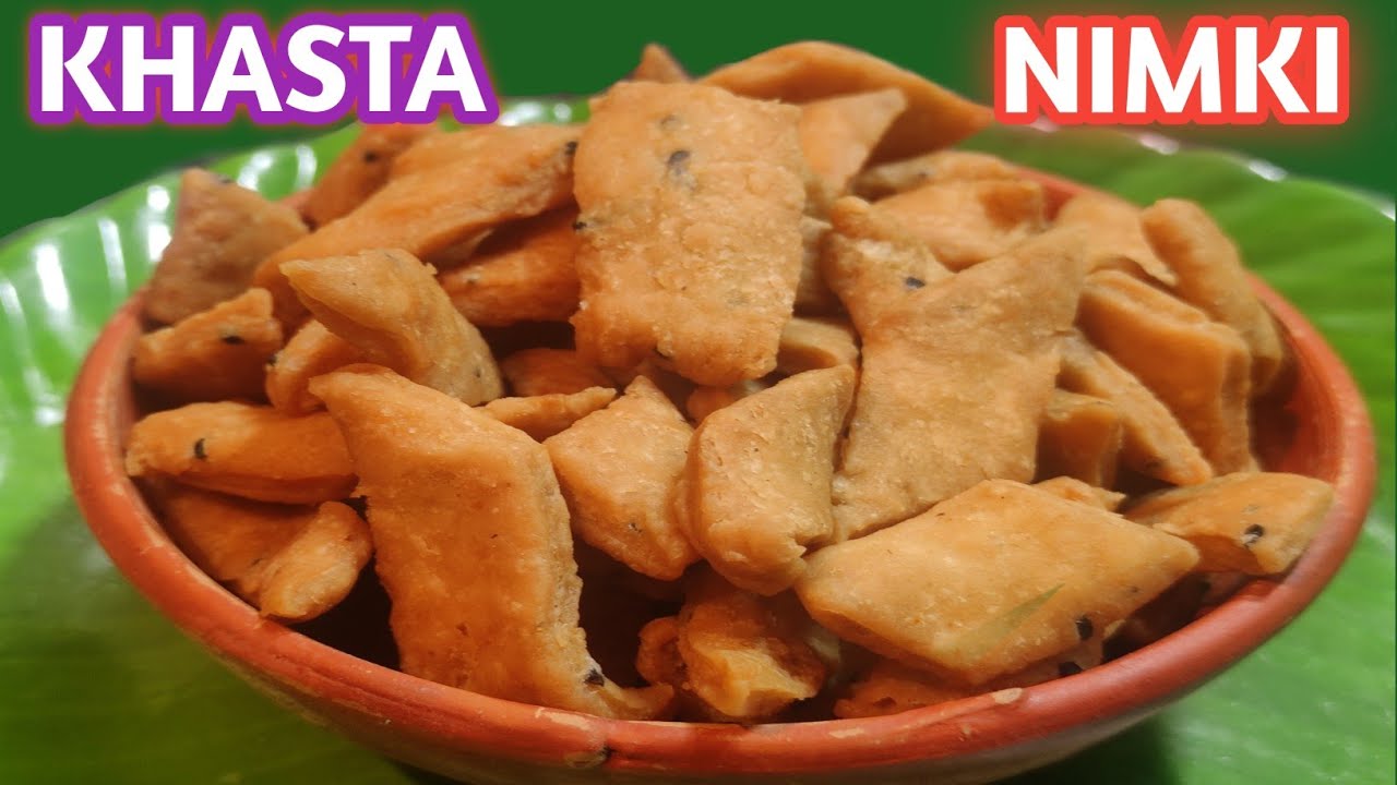 Crispy Namkeen Recip|Nimki |Namak Pare Recipe by Easy cooking| Tea Time ...