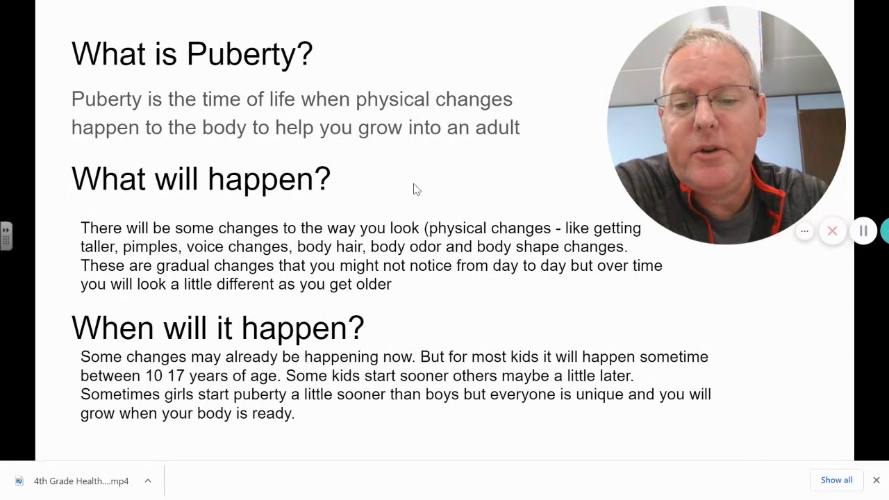 4th Grade Health Week 13 Questions about puberty Google Slides - YouTube