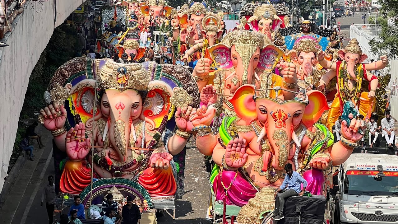 GANESH SHOBHA YATRA 2024 | Hyderabad Ganesh nimajjanam 2024 Tank Bund ...