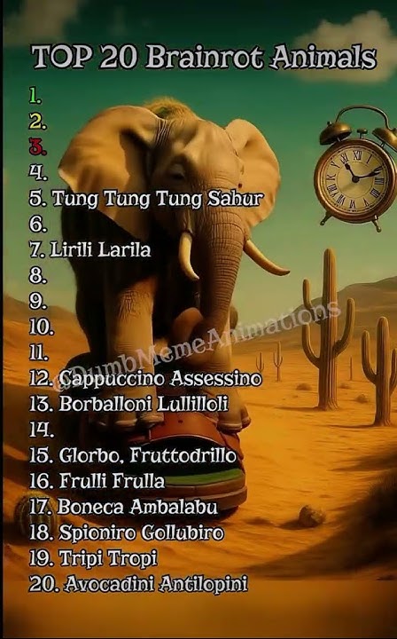 Ranking all Italian brainrot | brainrot animals - YouTube