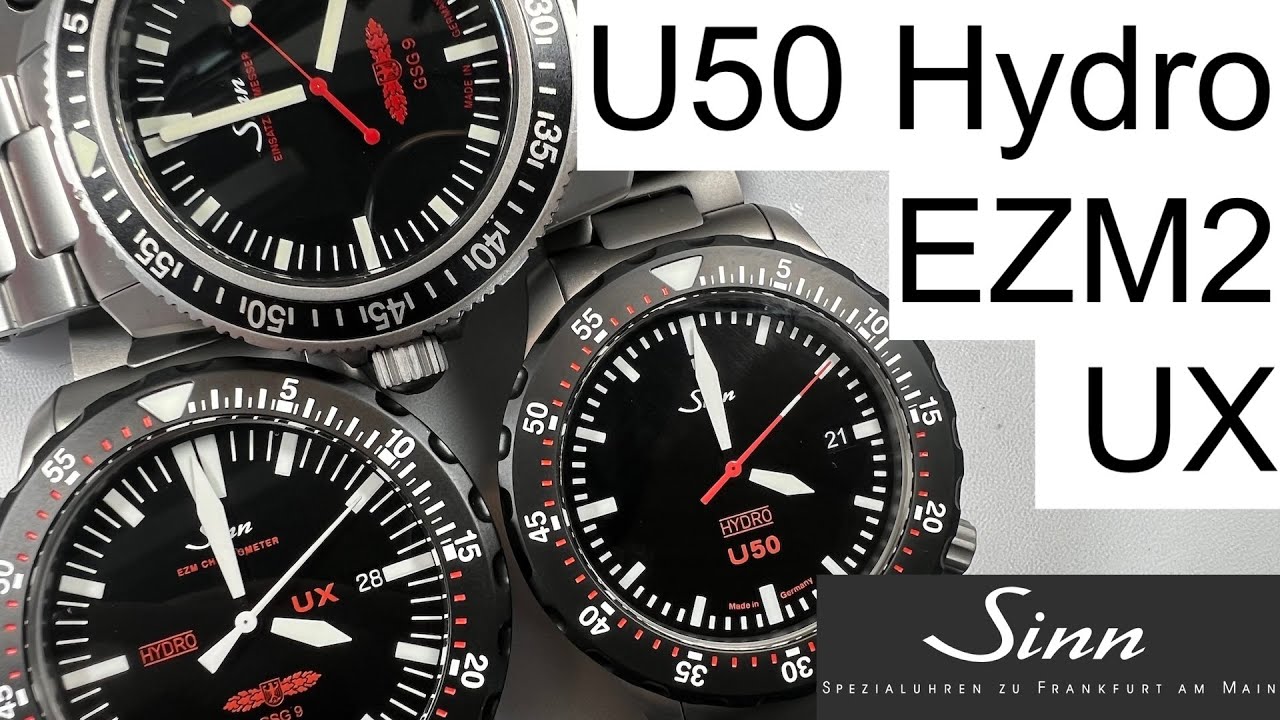 Sinn Complete Oil Filled Range (U50 Hydro) - YouTube
