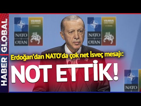 Erdoğan Dünyanın Gözü Önünde Söyledi! NATO'da Flaş İsveç Mesajı: NOT ETTİK!