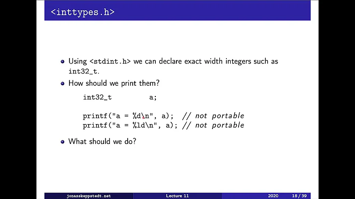 [Solved] difference between stdint.h and inttypes.h | 9to5Answer