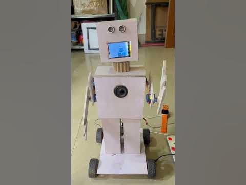 How to make walking and talking robot at home #robot #project #cardboardcraft #electricalbro ...