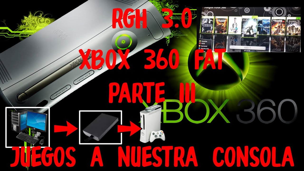 RGH XBOX 360 FAT Parte III (Carga de Juegos) - YouTube