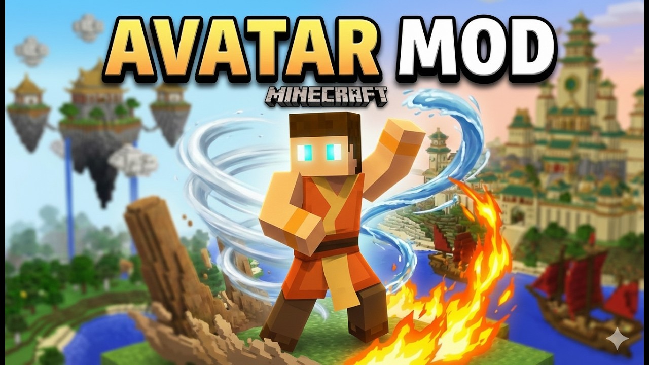 Avatar Mod Tanıtımı | Minecraft’ta Tüm Elementlere Sahip Olmak - YouTube