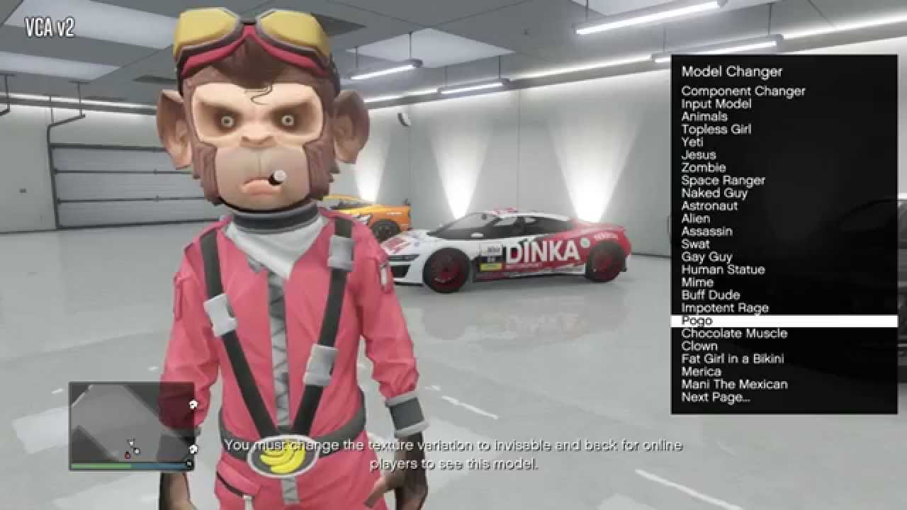 GTA V Characters Mod Menu - YouTube