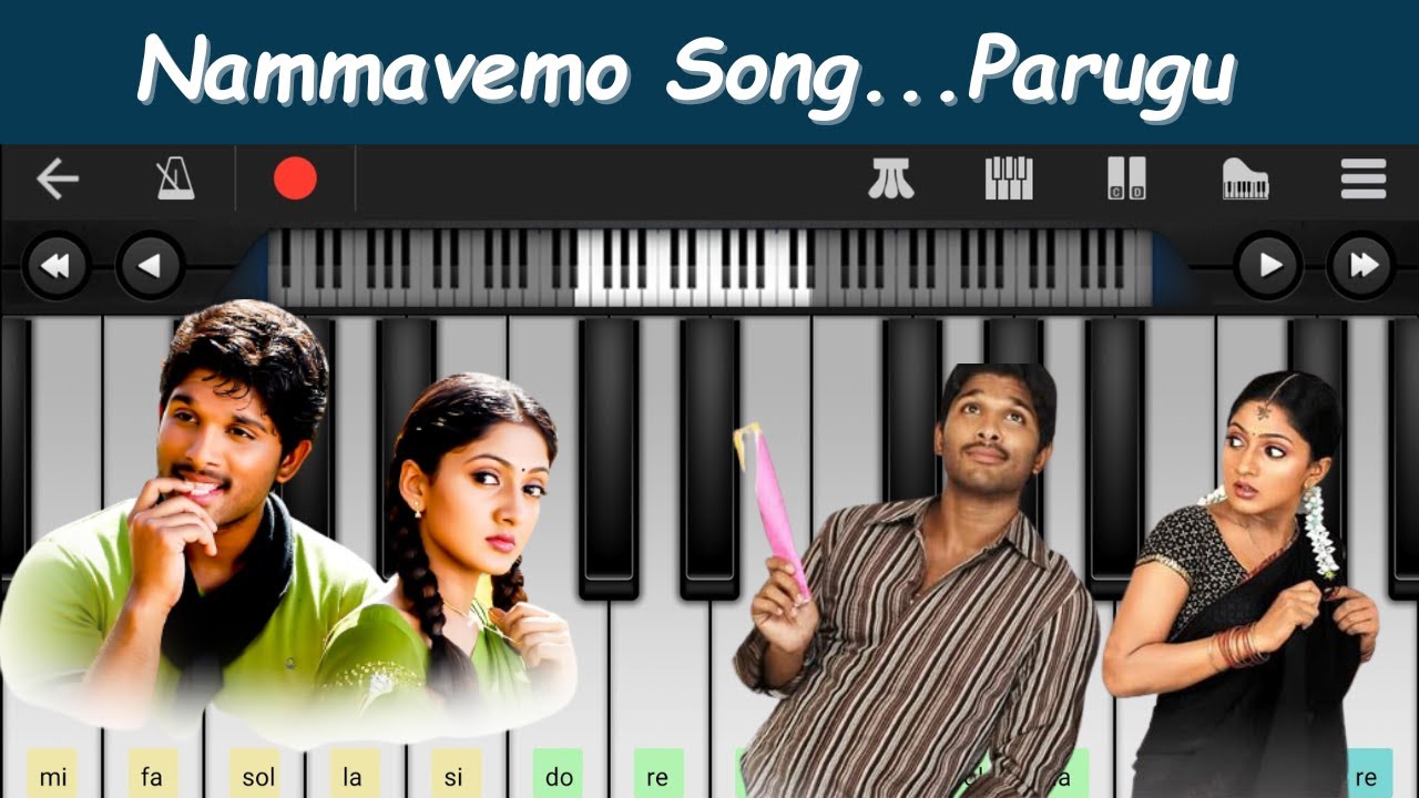 Nammavemo Song | Keyboard Version | Parugu | Allu Arjun, Sheela | Mani ...