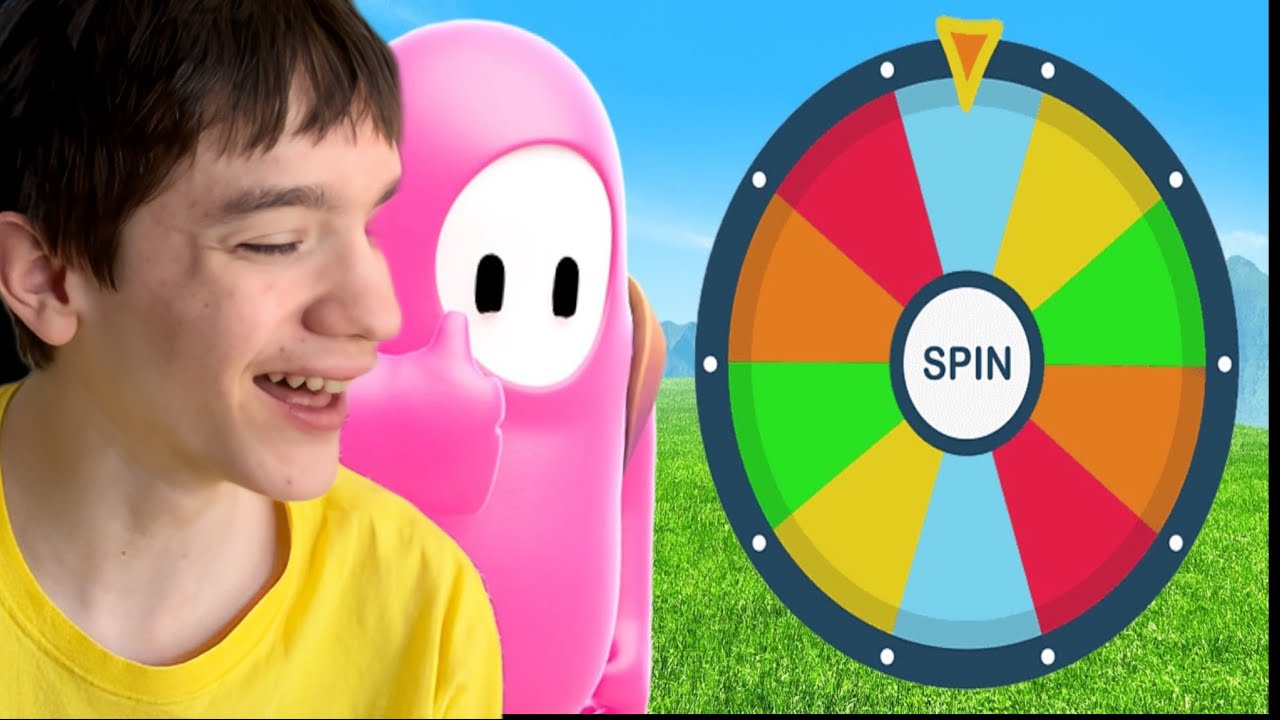 Fall Guys But I Spin A Wheel Of Challenges! - YouTube