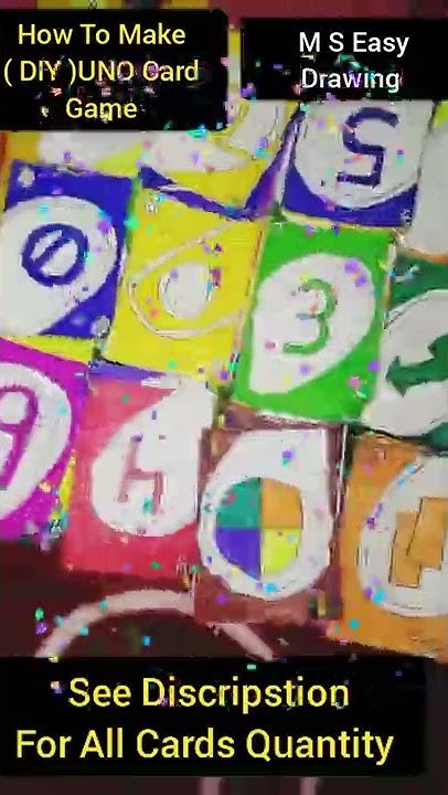 How To Make Homemade UNO Card Game #shorts #viral # uno - YouTube