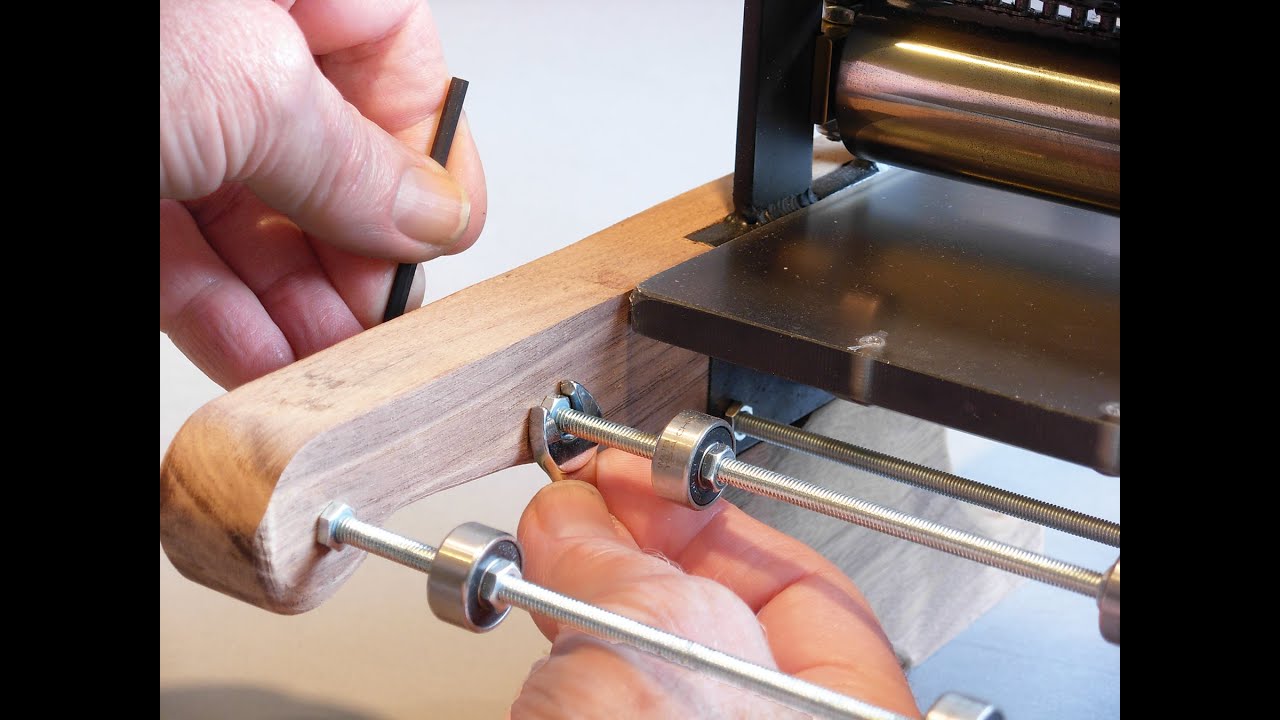 Mini Etching Press Assembly Step 10 - YouTube