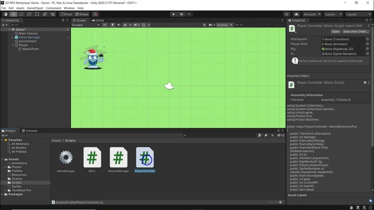 Learn to create multiplayer RPG game with unity and C# tutorial # 12Player Movement - YouTube
