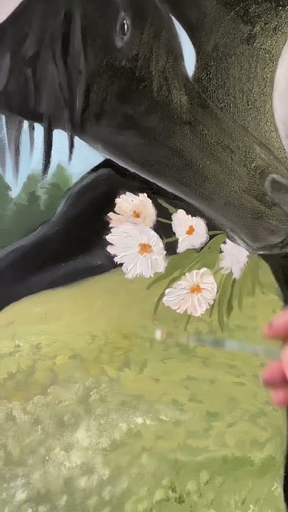Работаю над новой картиной с лошадками 🥰🐴 картинамаслом художниксочи