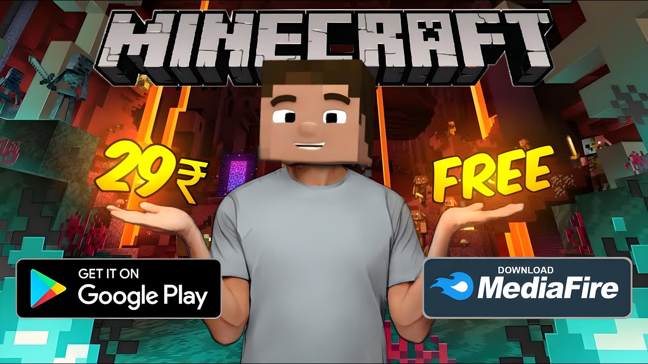 MINECRAFT NOW ON MOBILE ONLY 29₹ BUT DOWNLOAD NOW FOR FREE |Minecraft ...