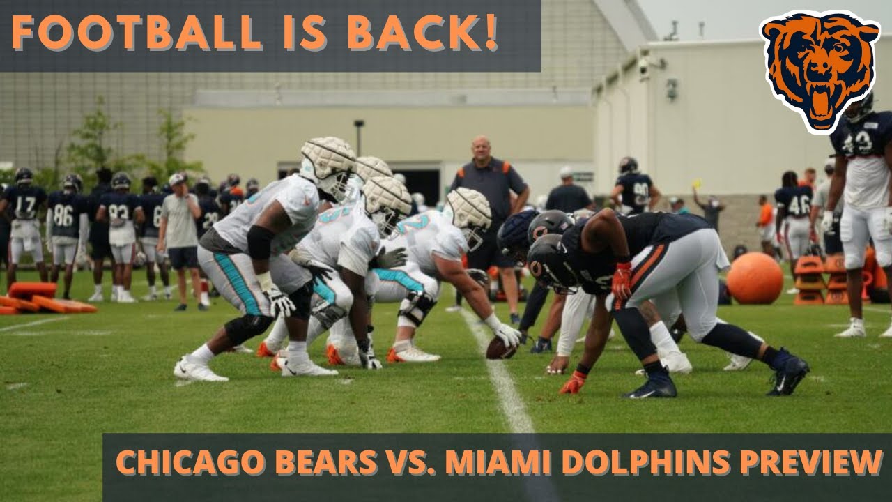 JUSTIN FIELDS FIRST GAME. CHICAGO BEARS VS. MIAMI DOLPHINS PRE-SEASON ...