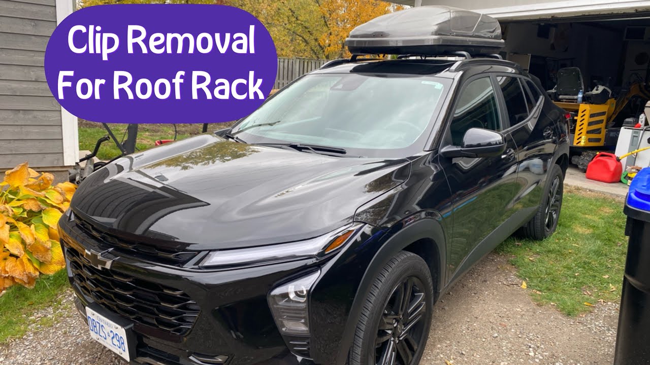 How to remove clips on a Chevrolet Trax to install roof rack - YouTube
