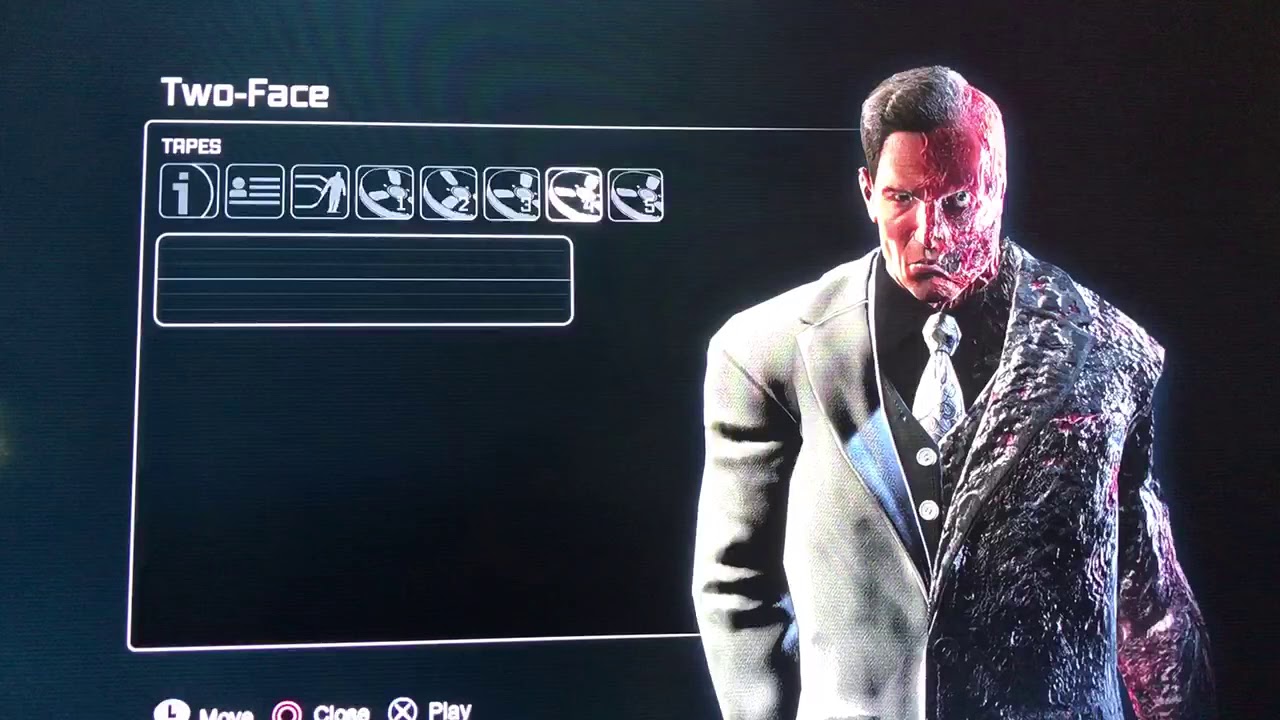 Batman Return to Arkham Video Game-Arkham City Two Face interview Tapes ...