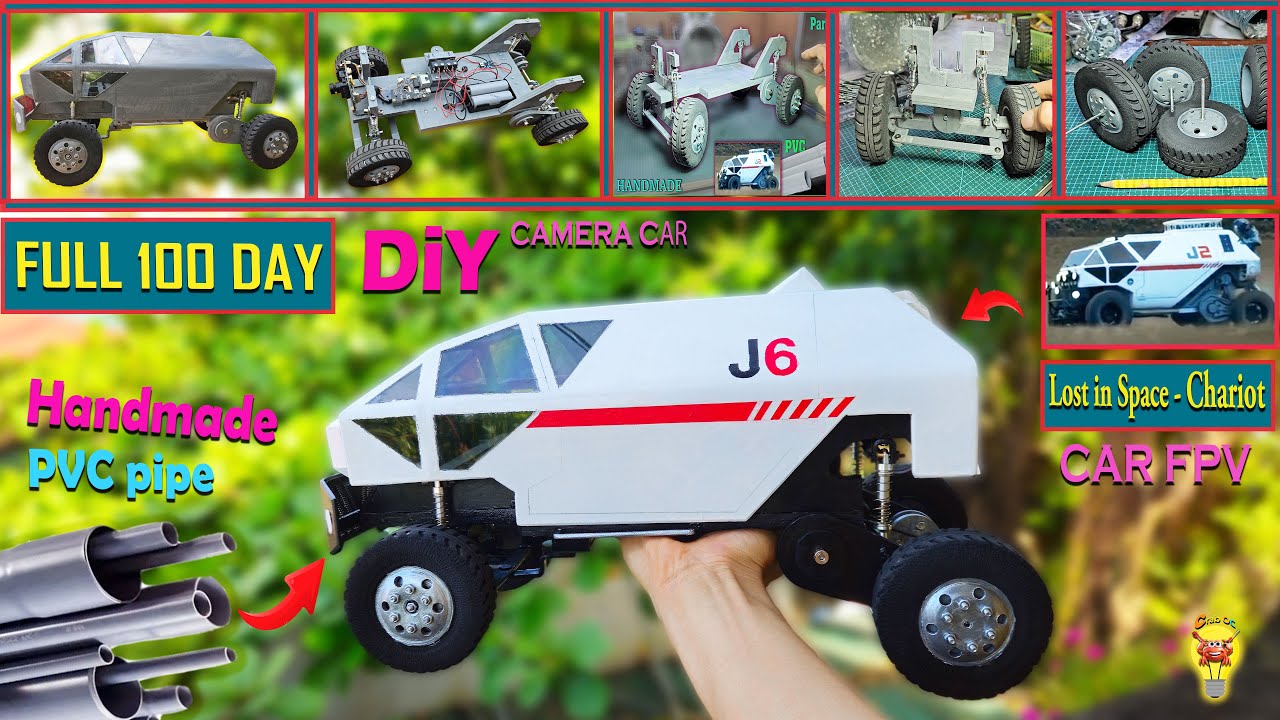 Full 100 days building an RC car from PVC pipes | Inspired by the movie ...