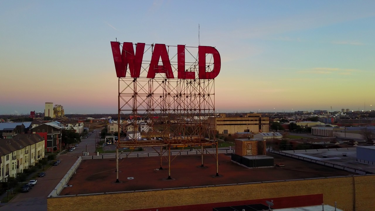 Houston WALD Sign Mavic Pro Clip - YouTube
