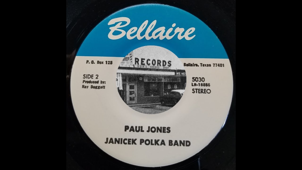 TEXAS POLKA: Janicek Polka Band / Paul Jones / Bellaire 5030 / 1979 ...