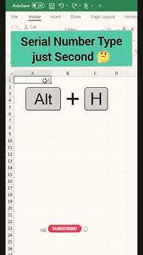 How to get serial numbers in excel using easy tricks #spreadsheets ...