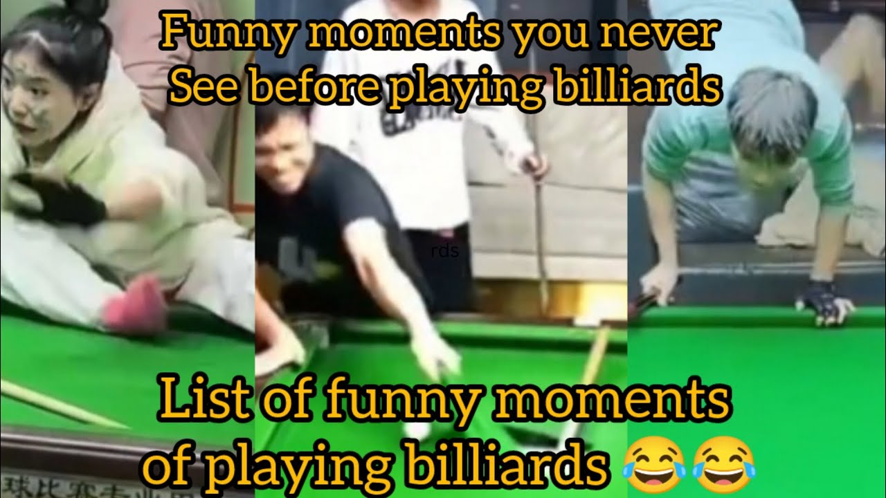 List of funny moments of playing billiards 😂😅 #100k #motivation # ...