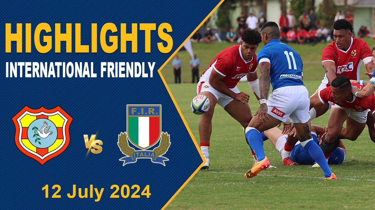 Tonga vs Italy Highlights | Test Match Rugby 2024 - YouTube