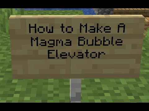 How to Make a Magma Bubble Elevator in Minecraft 1.16+ - YouTube