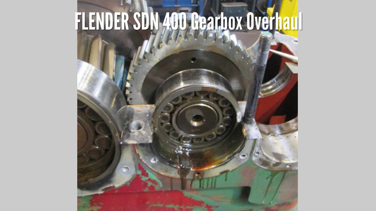 FLENDER SDN 400 Gearbox Overhaul - YouTube