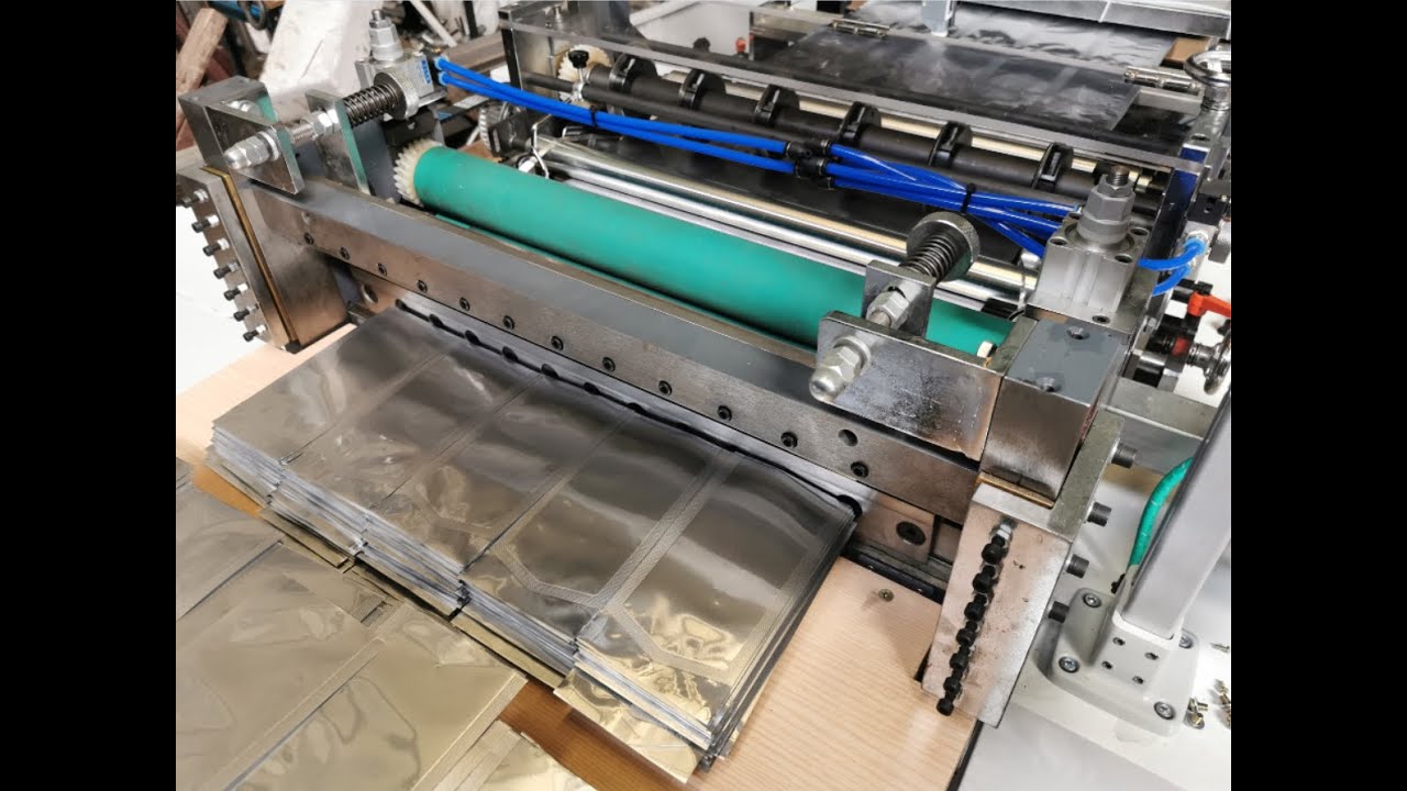 high speed PET alu and compound chevron pouch machine medical pouch ...