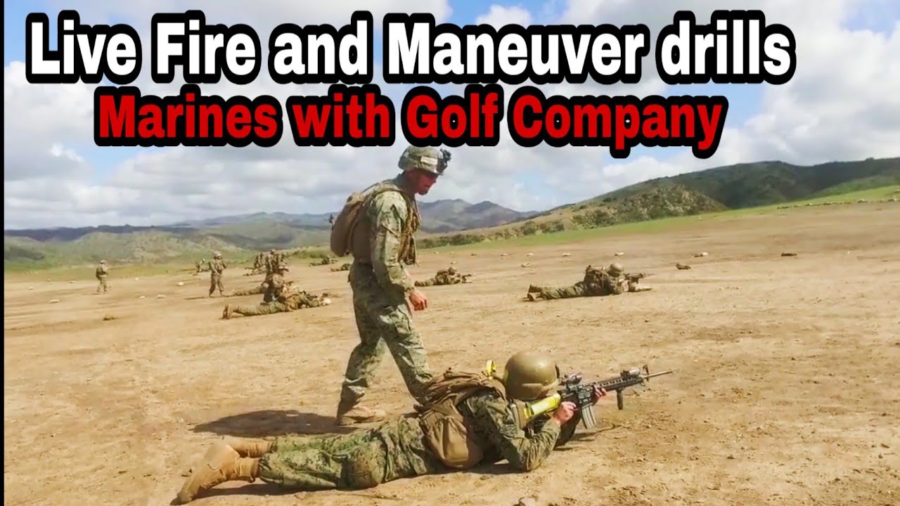 Live Fire and Maneuver drills - Marine Combat Training Battalion - YouTube