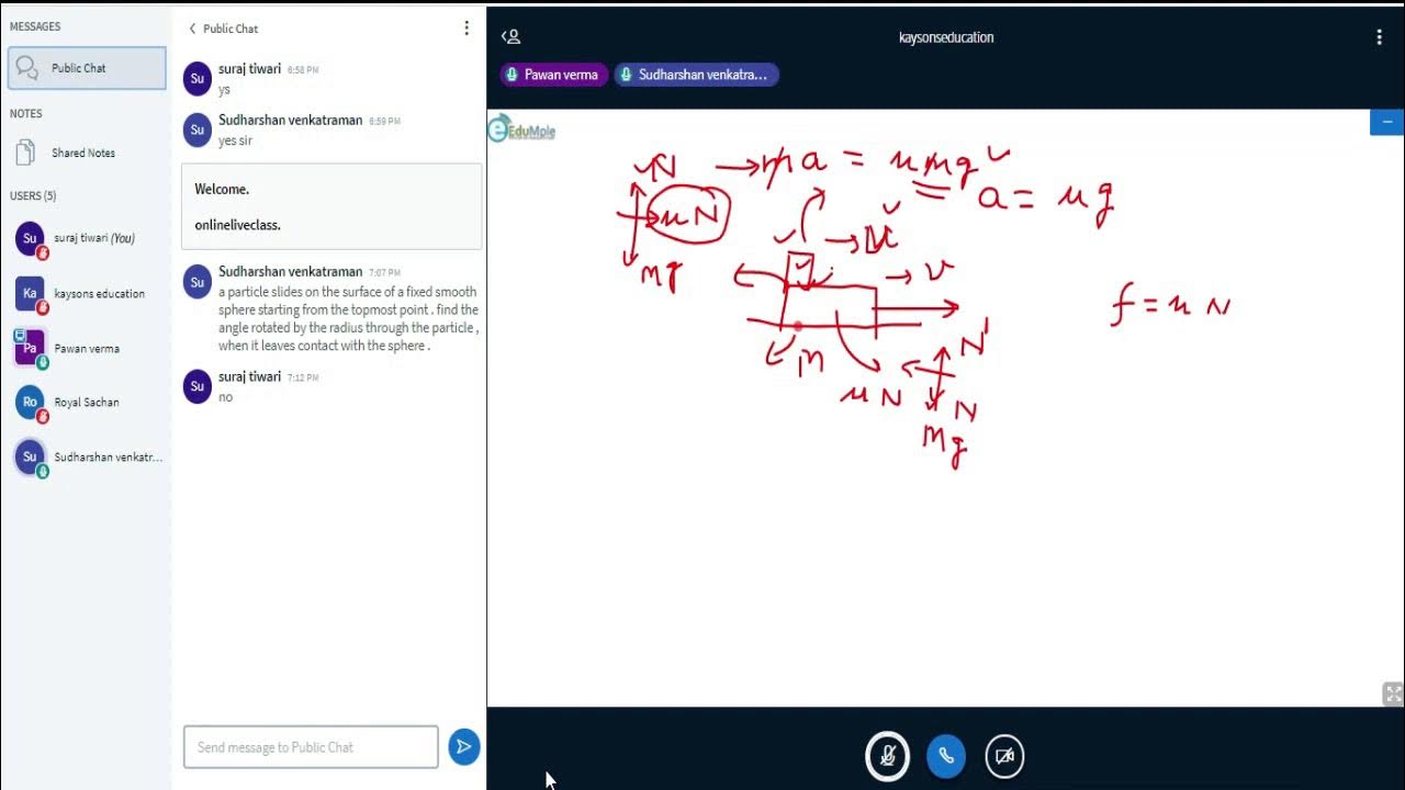How to solve Block on block friction problems | Physics IIT JEE | Kaysons Live Doubts | 4-2-2021 ...