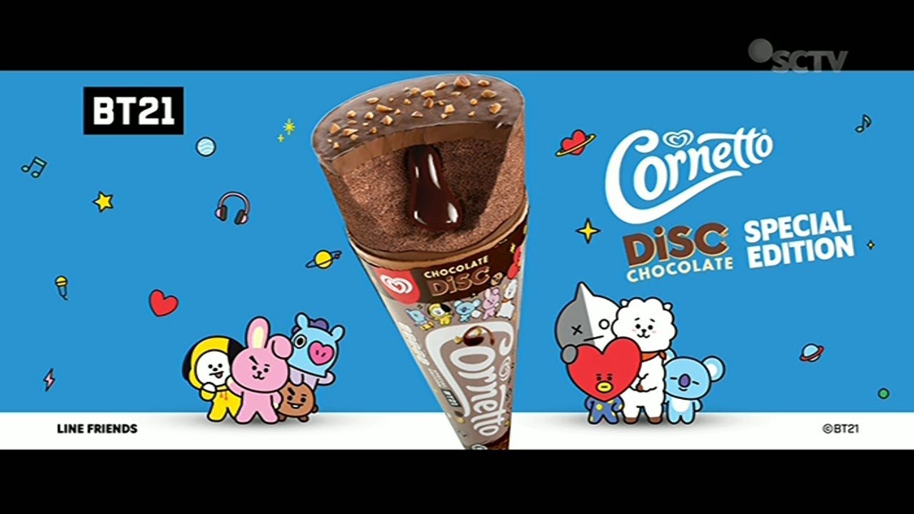 Wall's Cornetto Disc Choco • Special Edition BT21 • TVC Edisi 2022 ...