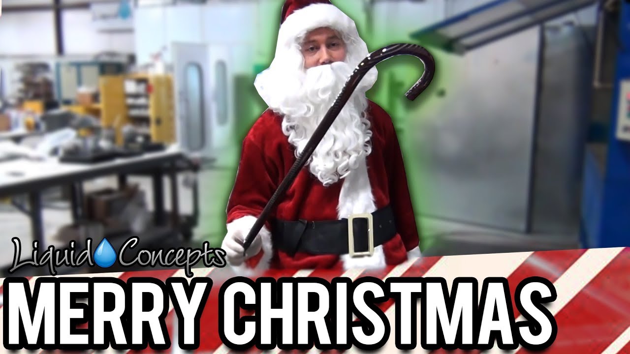 SANTA HYDRO DIPS A CANDY CANE | Liquid Concepts - YouTube