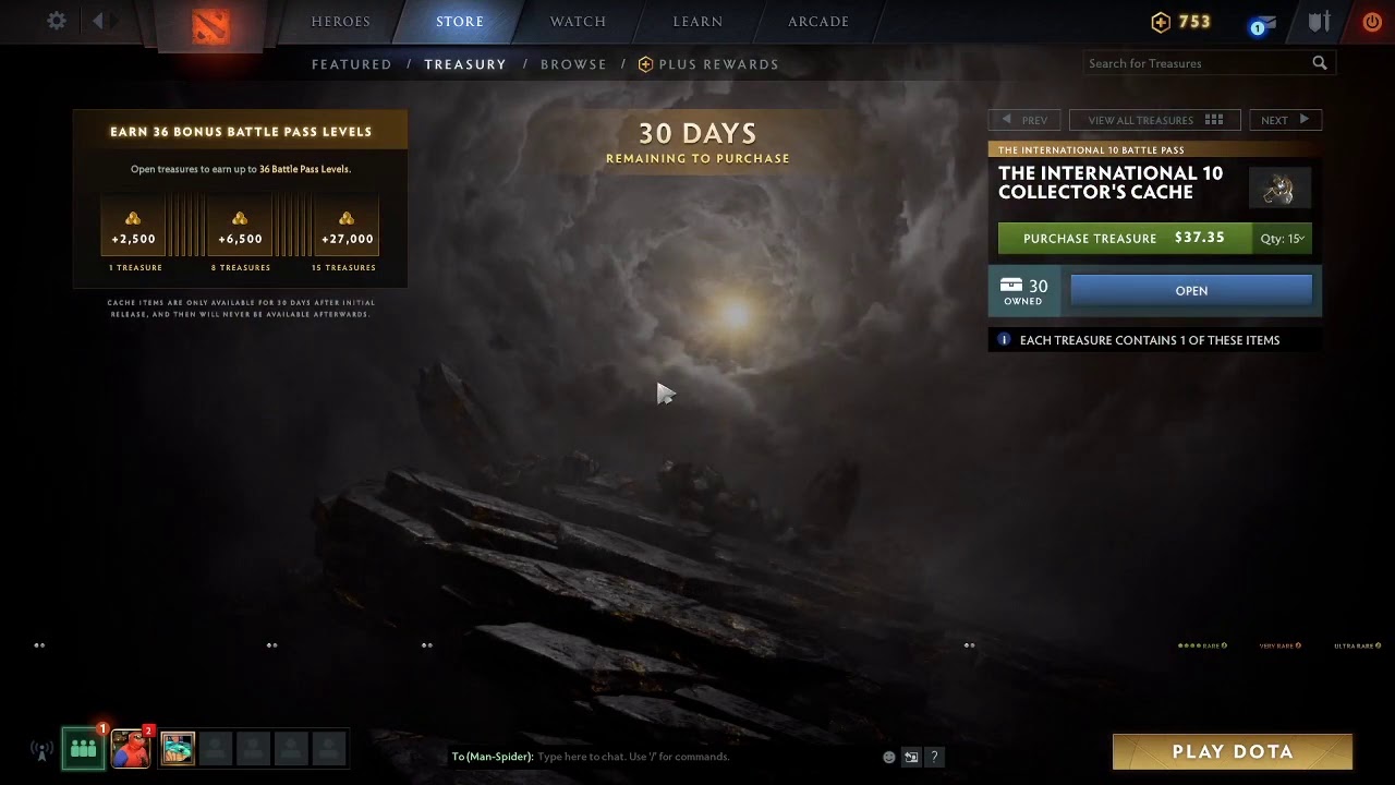 Opening 30X Ti10 Collector's Cache. I got rare item. - YouTube