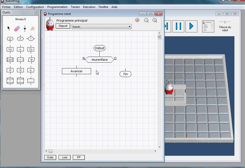Robot prog : tutoriel : programmer à partir d'un évènement - YouTube