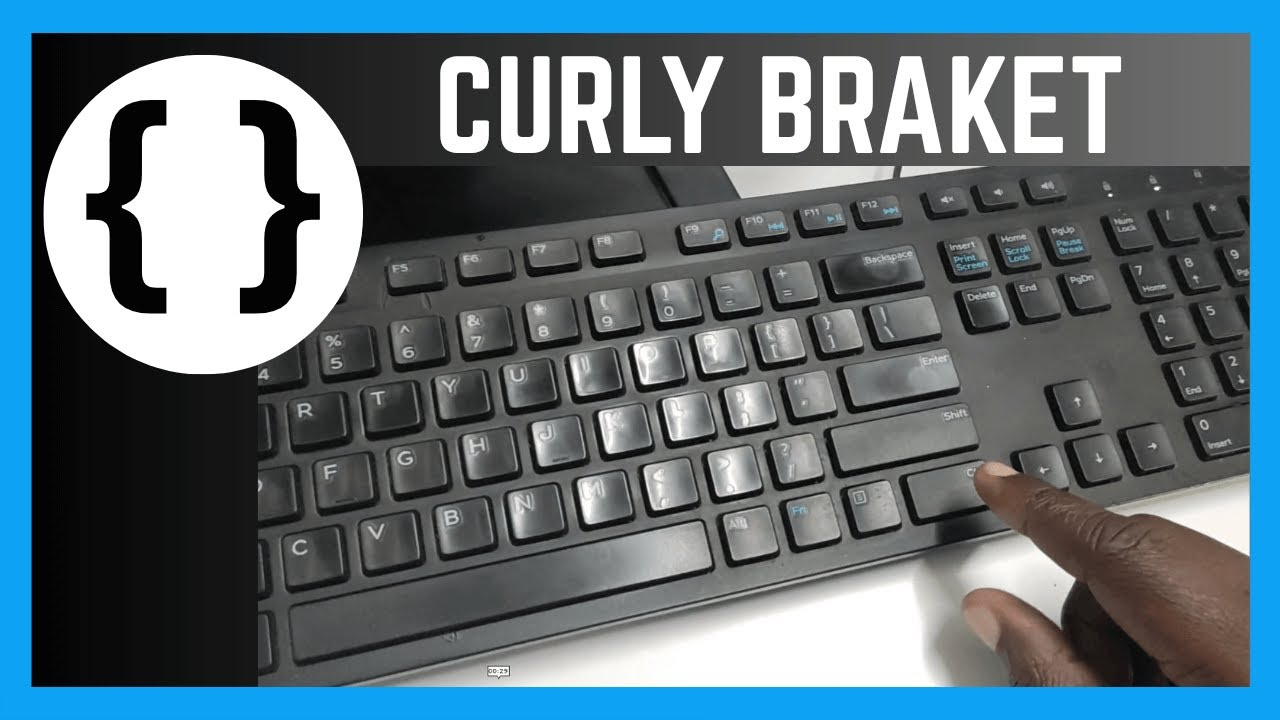 How To Insert Curly Brackets { } On A Document | Keyboard Symbols - YouTube