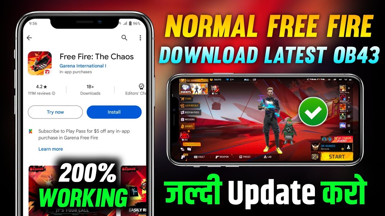 📱NORMAL FREE FIRE DOWNLOAD KAISE KAREN | NORMAL FREE FIRE DOWNLOAD ...